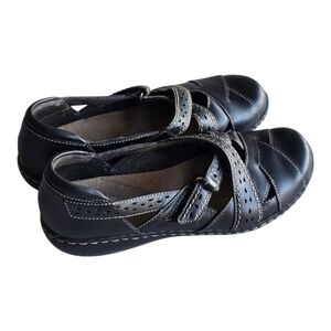 Clarks | Shoes | Clarks Collection Loafers 8m Women Black Leather Shoes ...
